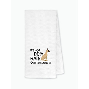 It's Not Dog Hair It's Great Dane Glitter Kitchen Towels Dishcloths 24"x16",Funny Puppy Dog Dish Towels Bath Towels Hand Towels,Gifts for Dog Lovers Girls Women,Great Dane Mom Gifts