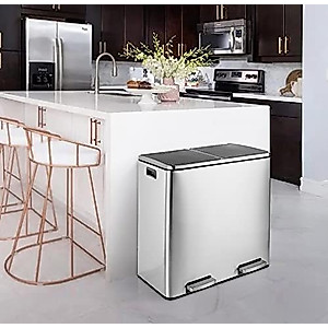 Heim Concept Trash can, 60 L, Silver