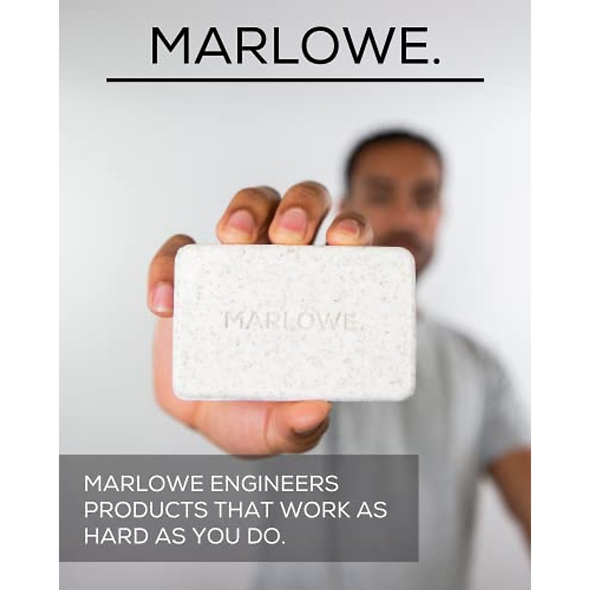 MARLOWE. No. 102 Men's Body Scrub Soap 7 oz (3 Bars) | Best Exfoliating Bar for Men | Made with Natural Ingredients | Amazing Scent | New Packaging - Same Great Formula
