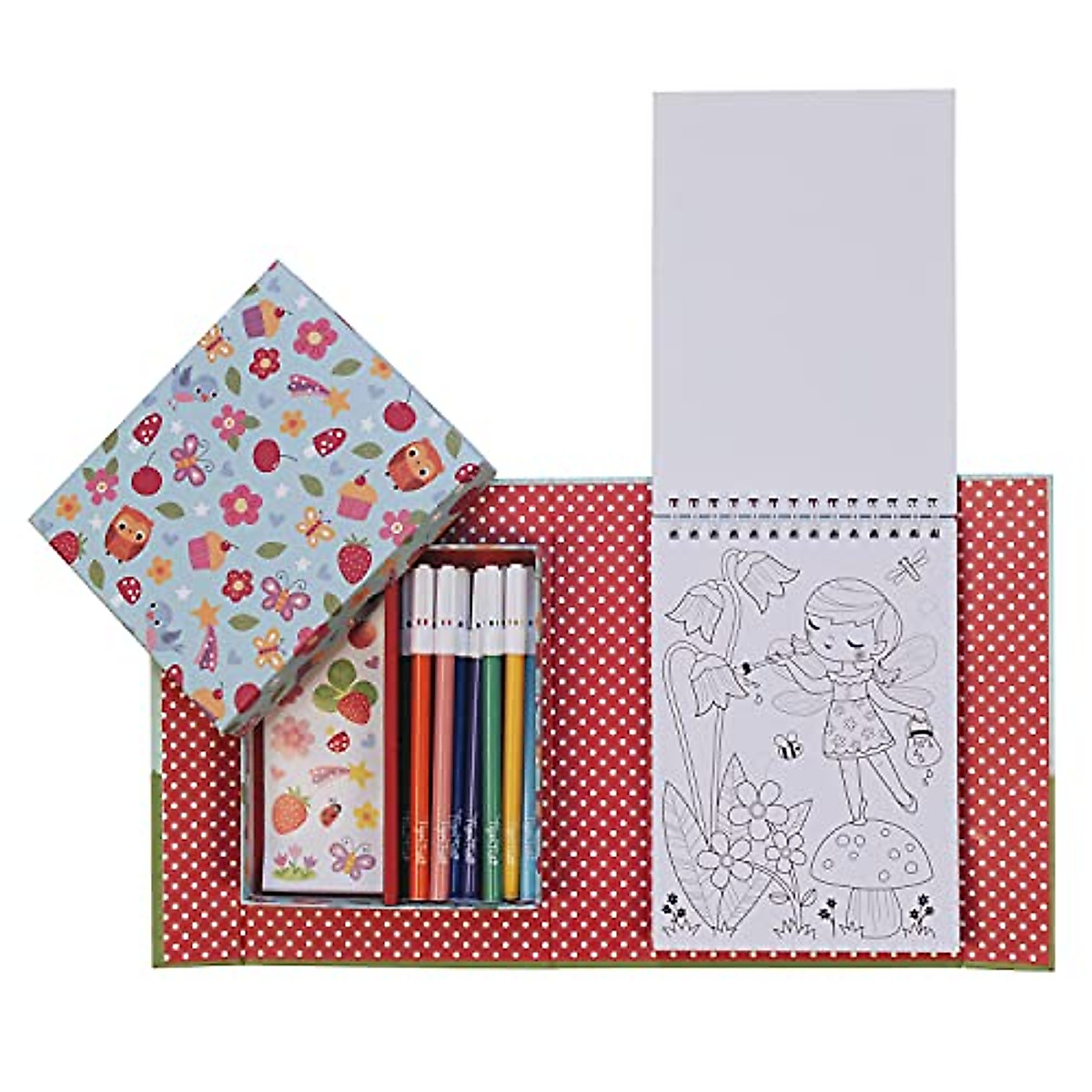 Tiger Tribe Forest Fairies Colouring Set Blue