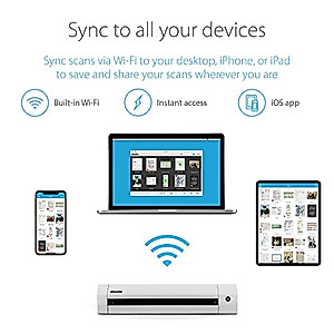 Doxie Go SE Wi-Fi - The Smarter Wi-Fi Scanner with Rechargeable Battery & Amazing Software (Renewed)