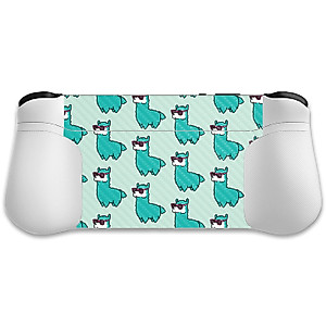 MightySkins Carbon Fiber Skin Compatible with Logitech G Cloud Gaming Handheld - Awesome Alpacas | Protective, Durable Textured Carbon Fiber Finish | Easy to Apply | Made in The USA