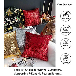 ShinyBeauty Throw Pillow Cases 2 Pack 12X12-Silver Sequin Pillow Cover Sofa Pillow Cases Sparkly Pillow Covers Designer Pillow Sequined Pillow Cover Decorative Pillows for Bed