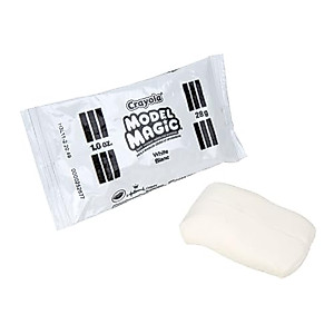 Crayola Model Magic - White (75ct), 1oz Modeling Clay Alternative, Air Dry Clay For Kids, Bulk Classroom Arts & Crafts Supplies