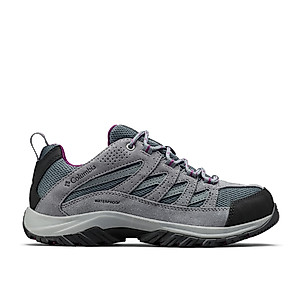 Columbia Women's Crestwood Waterproof, Graphite/Wild Iris, 9