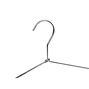 Quality Hangers 16 Pack Stainless Steel Wire Hangers - Ultra Thick 4mm Metal Hangers & Wire Coat Hangers, Seamless Non-Welded Design for Heavy-Duty Closet Organization