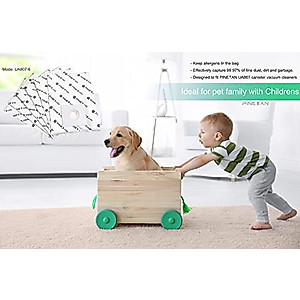 Pinetan UA807-6 HEPA Replacement Vacuum Cleaner Bags for Pinetan Canister Vacuum UA807, Pack of 6, White