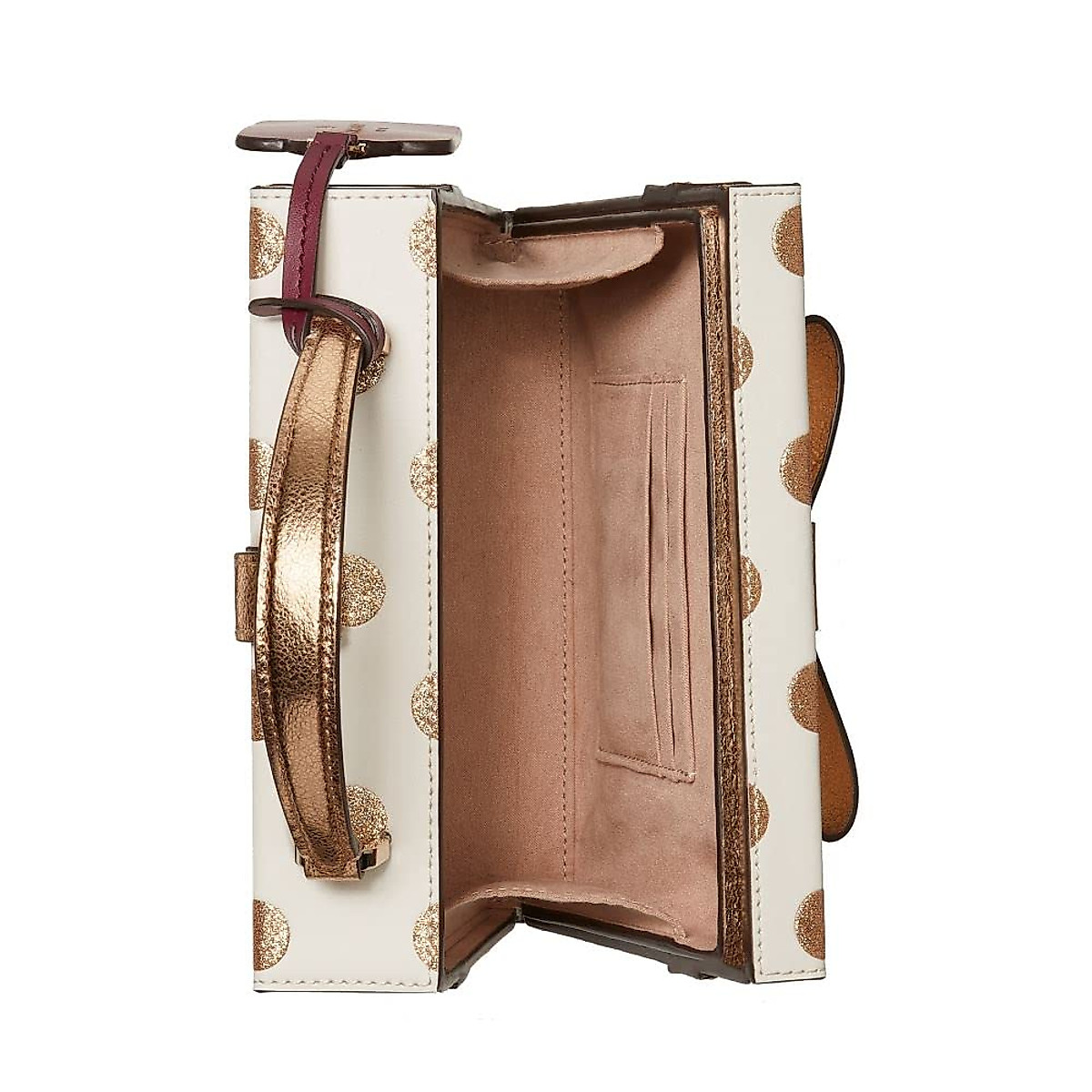 Kate spade new york Wrapping Party Gift Box Crossbody (Parchment Gold)