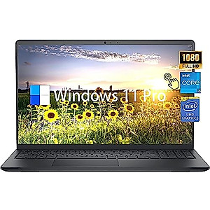 Dell Inspiron Business Laptop, 15.6 Inch FHD Touchscreen, 11th Gen Intel Core i5-1135G7, Windows 11 Pro, 16GB RAM, 1TB HDD, Numeric Keypad, Full-Size Keyboard, HDMI, Long Battery Life, Black