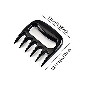 JANEMO Meat Claws,Black Meat Shredder Claws,Use for Shredding, Carving, Handling, Lifting, Pulling Apart Meat