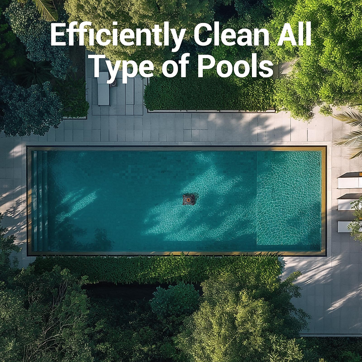 Gosvor Pivot Cordless Robotic Pool Cleaner, Wall Climbing, Triple-Motor, Extended Battery Life, Self-Parking, Automatic Pool Vacuum for Inground &Above Ground Pools Up to 65 FT in Length,Grey