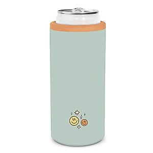 Insulated Stainless Steel Slim-Can Cooler by Studio Oh! - Happiness Potion - 12-Ounce Double-Wall Construction with Full-Color Artwork & Secure Screw-On Lid
