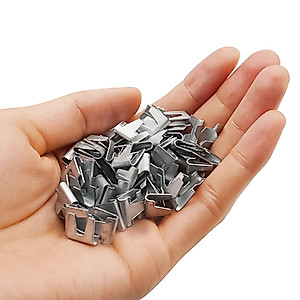 MINYULUA Wire Cage Buckle Clips Pliers with 300pcs Wire Cage Building Clips Snap Plier Tools for Chicken Pigeon Rabbit Pet Dog Bird Cat Quail Cage