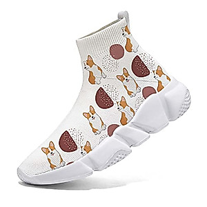 Hetios Women's Fashion Sneakers Lightweight Breathable Walking Shoes Running Shoes Casual Sports Shoes Size 6