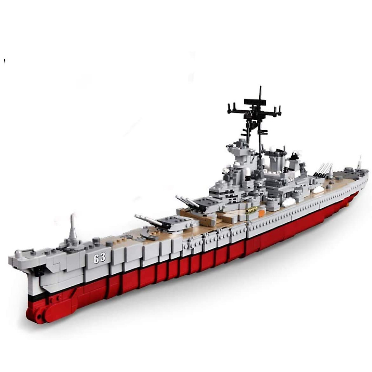General Jim's Military Brick Building Set - World War 2 USS Missouri Battleship Model Building Blocks for History, Military Enthusiast as Well as Teens and Adult Builders