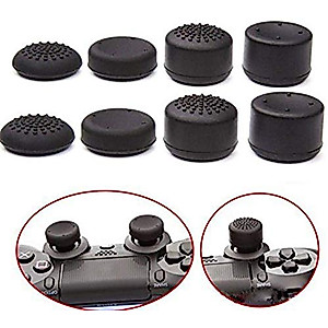Camouflage Antislip Silicone Skin Protective Rubber Anti-Slip Case Cover with 8pcs Thumb Grips Stick Joystick Cap for Playstation 5 PS5 Controller Gamepad Game Protector Cover (Dark Blue)