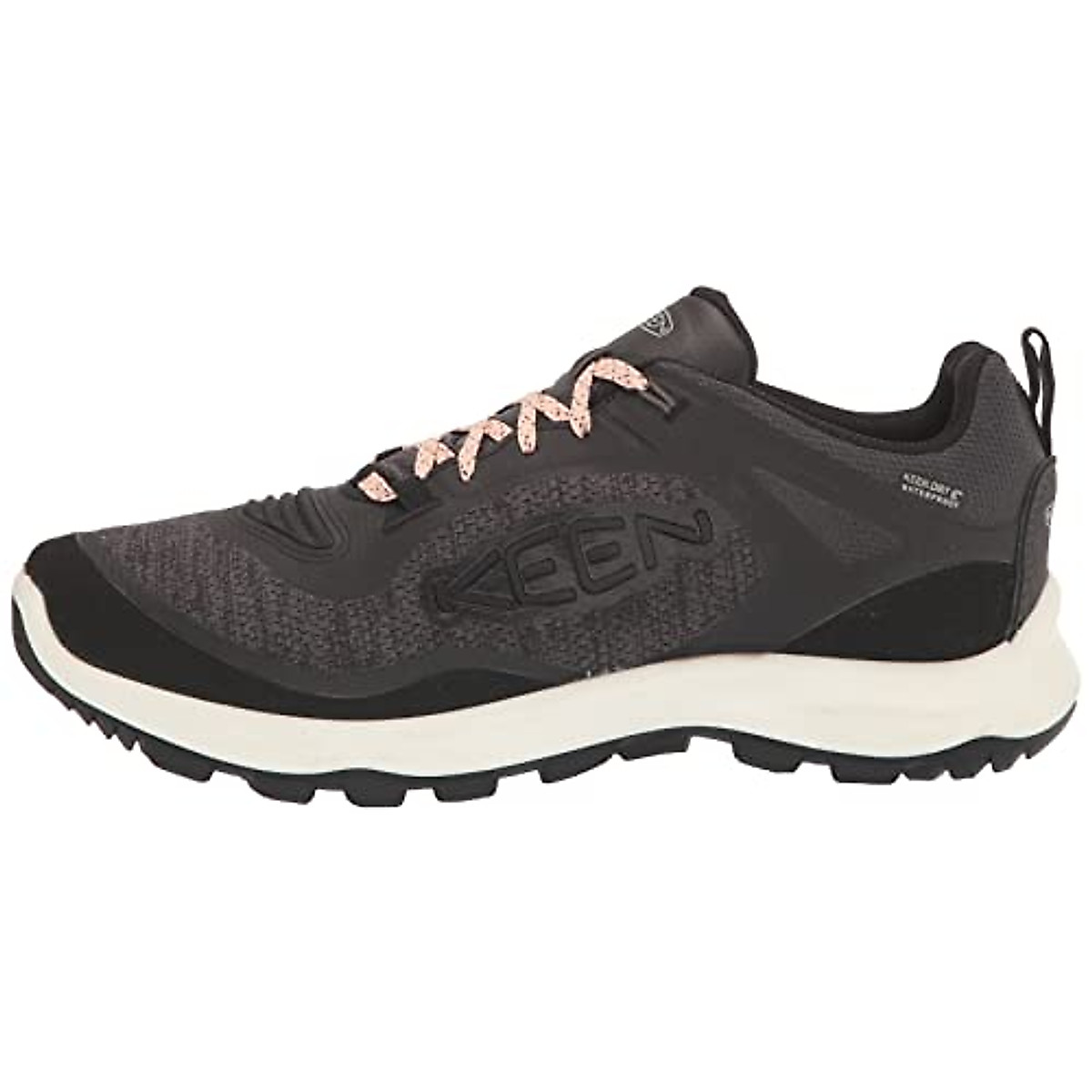 KEEN Women's Terradora Flex Low Height Waterproof Hiking Shoes, Black/Peachy, 9