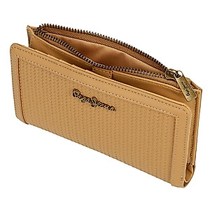 Pepe Jeans Women's Lena Wallet, Brown, Cartera con Tarjetero