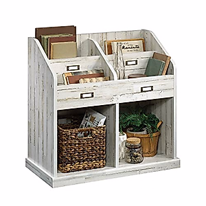 Sauder Barrister Lane Bookcase, White Plank Finish