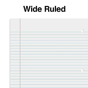 STAPLES 321463 1-Subject Notebook 8-Inch X 10.5-Inch Wide Rule 70 Sh. Assorted (27497M)