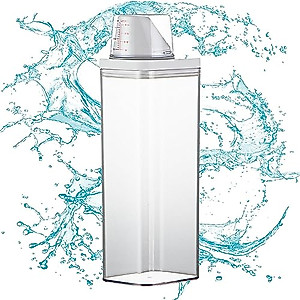 Laundry Detergent Dispenser, Washing Powder Clear Bottles, Laundry Room Washing Powder Bottles, Large Capacity Empty Laundry Refill Bottles, Storage Containers for Soap Detergents Washing Powder