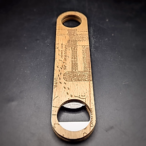 MARAUDERS MAP Engraved Wood Bottle Opener | Inspired by Harry Witches Wizard Magic Potter | Double Sided Engraving | Great Fantasy Gift Idea!