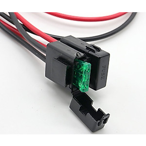 30A 1M Fuse 4 PIN Short Wave Power Supply Cord Cable for ICOM IC-7000 FT450 FT950