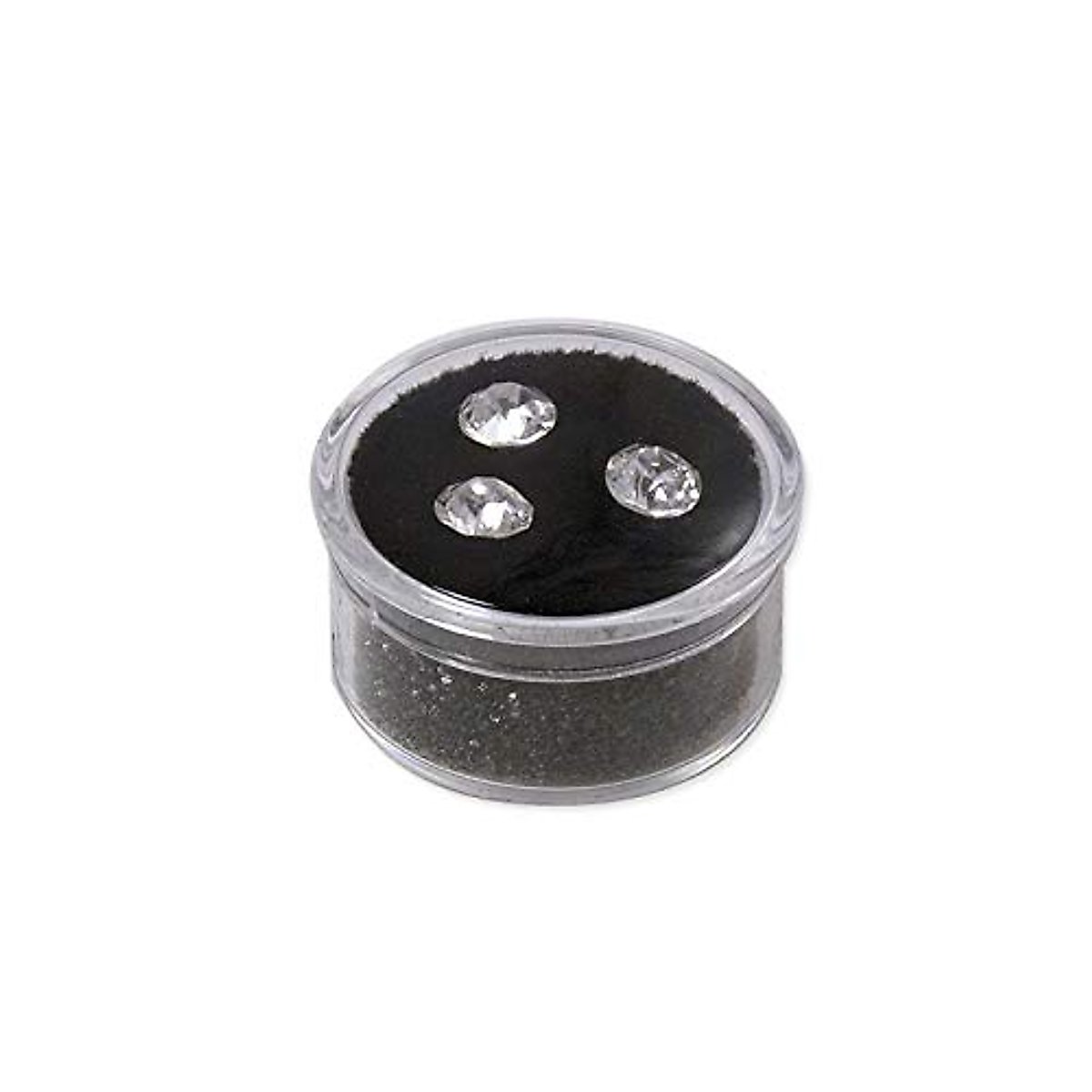 888 Display USA - 100 Black Foam Gem Jars Showcase with 2 pcs of Black Stackable Display Tray