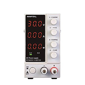 DC Power Supply Variable, NPS605W DC Power Supply Adjustable Digital 300W 0-60V 0-5A Adjustable Switching Regulated Power Supply with 3 Digits Display and Leads Power Cord
