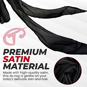 TITAN Satin Baby Du Rag (Black)