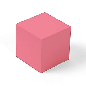 DANNI Preschool Children Math Teaching Aids Montessori Professional Pink Tower Without Stand 1 cm to 10 cm Early Childhood Education Toy