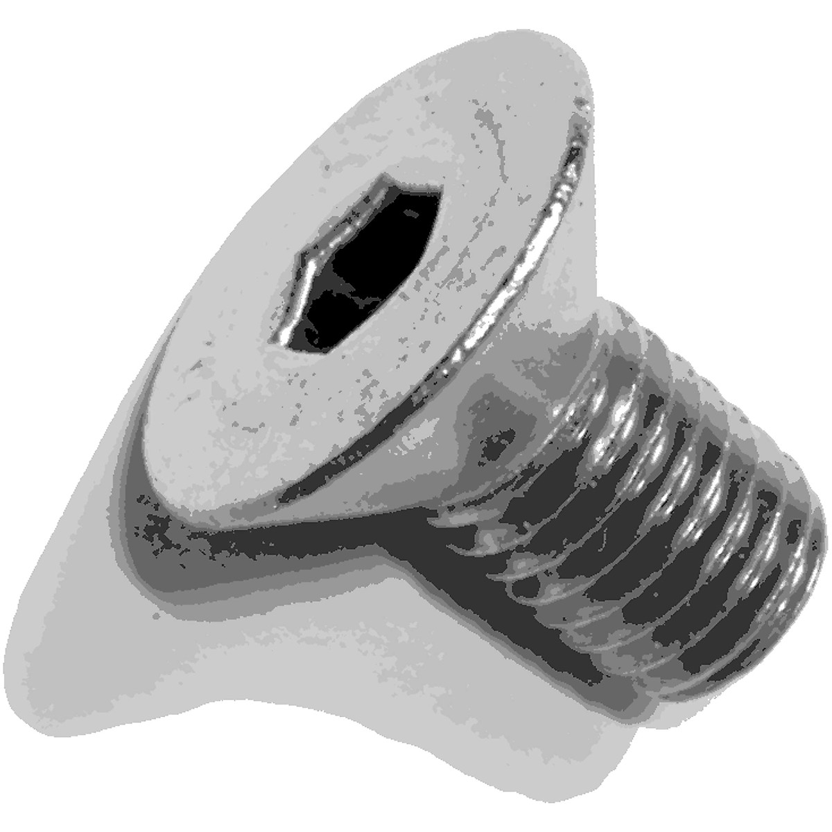 Hard-to-Find Fastener 014973181901 Flat Head Socket Cap Screws, 1/4-28 x 1/2, Piece-10