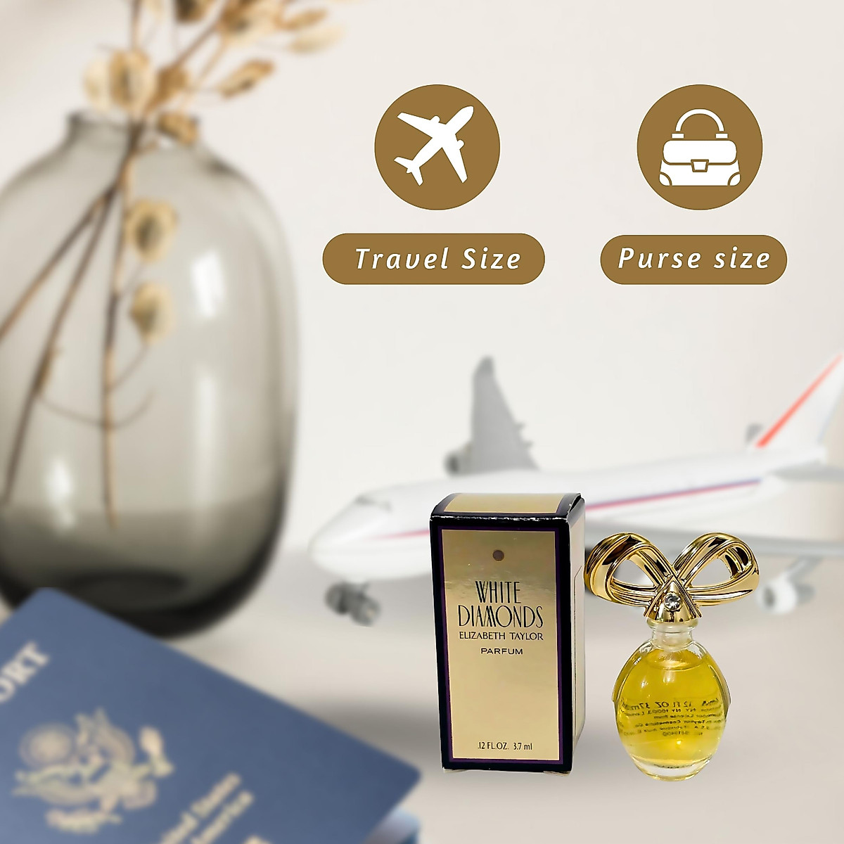 WHITE DIAMONDS by Elizabeth Taylor Mini Perfume .12 oz