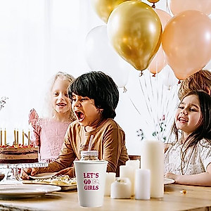 SharkBliss Lets Go Girls Party Cups, 20 Pack 9oz Lets Go Girls Disposable Paper Funny Humor Cups for Party Table Decor (Lets Go Girls Cups)