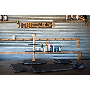 Boska Wooden Serving Cheese Board - Large Amigo Best for Cheese, Tapas, Bread, and Desserts Presentation - Board Slab with Non-Slip Feet - Cutting and Charcuterie Board - Dishwasher Safe