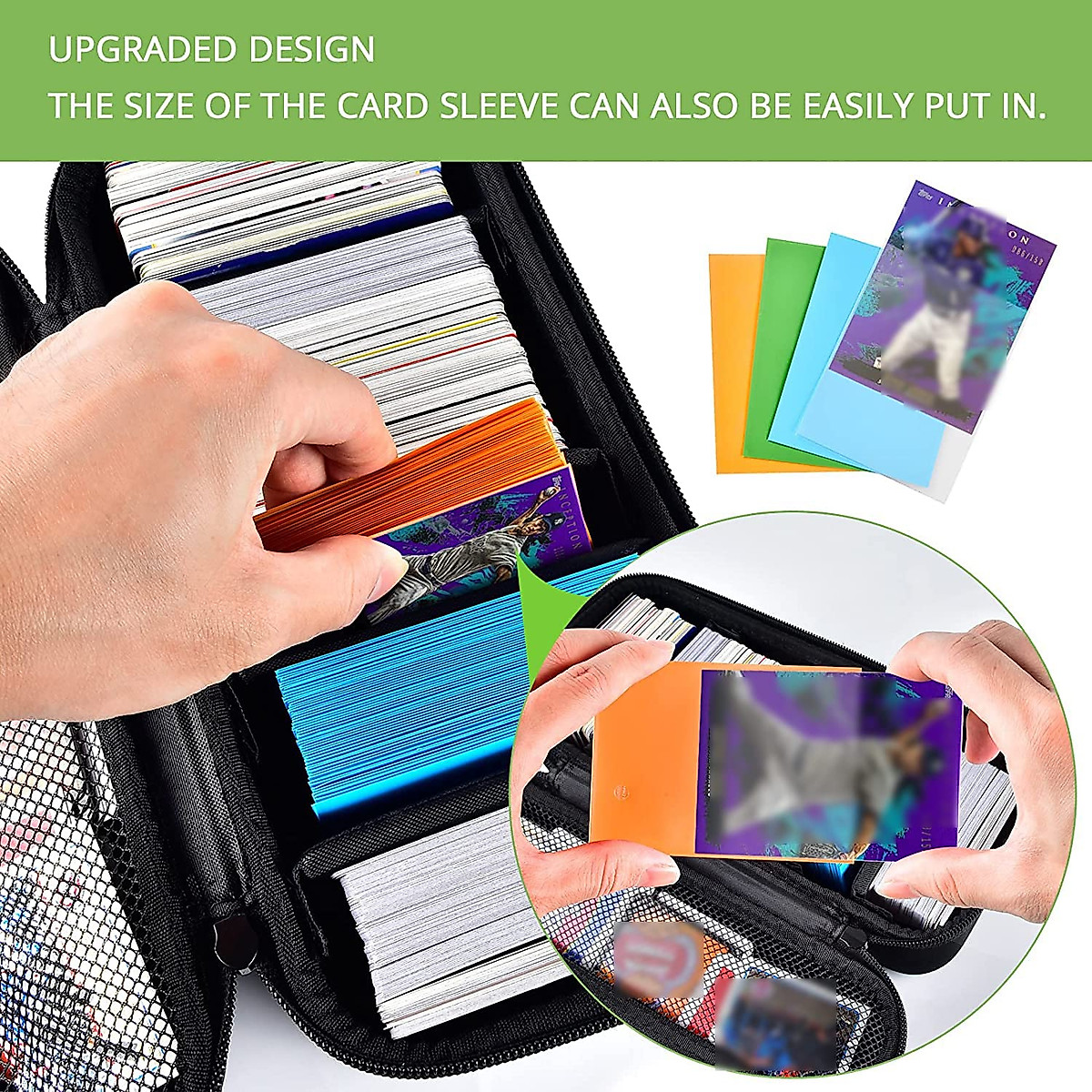 900+ Card Game Case Holder for Cards Against Humanity/for Magic The Gathering Board & Expansions/for CAH/for MTG/for Deck Box/for Yugioh/Football/Topps Sports Card/for Kids Against Maturity (Black)