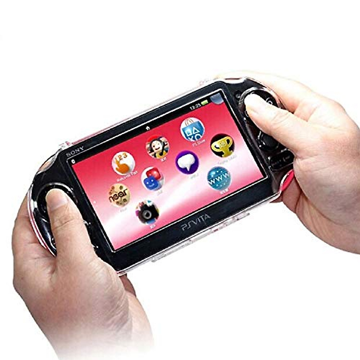 RDFJ Full Cover Skin Crystal Clear Hard Case for PSVita2000 Series