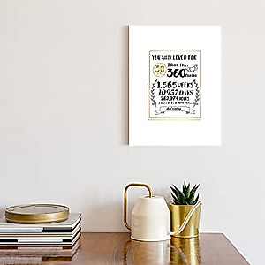 You Have Been Loved for 30 Years Guest Canvas - 30th Birthday Decorations - Great 30th Anniversary or 30th Birthday Gifts for Her Man Woman Sister Friend Family-11x15x1 Inch