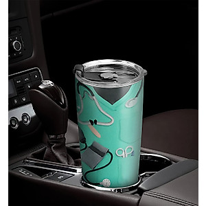 20oz Nurse Nutrition Facts Nurse Tumbler Cup, Insulated Travel Cup with Lid, Coffee Thermos for Women, Gifts for Women, Birthday Gifts for Mom, Daughter, Sister, Friends, Girlfriends, Coworker