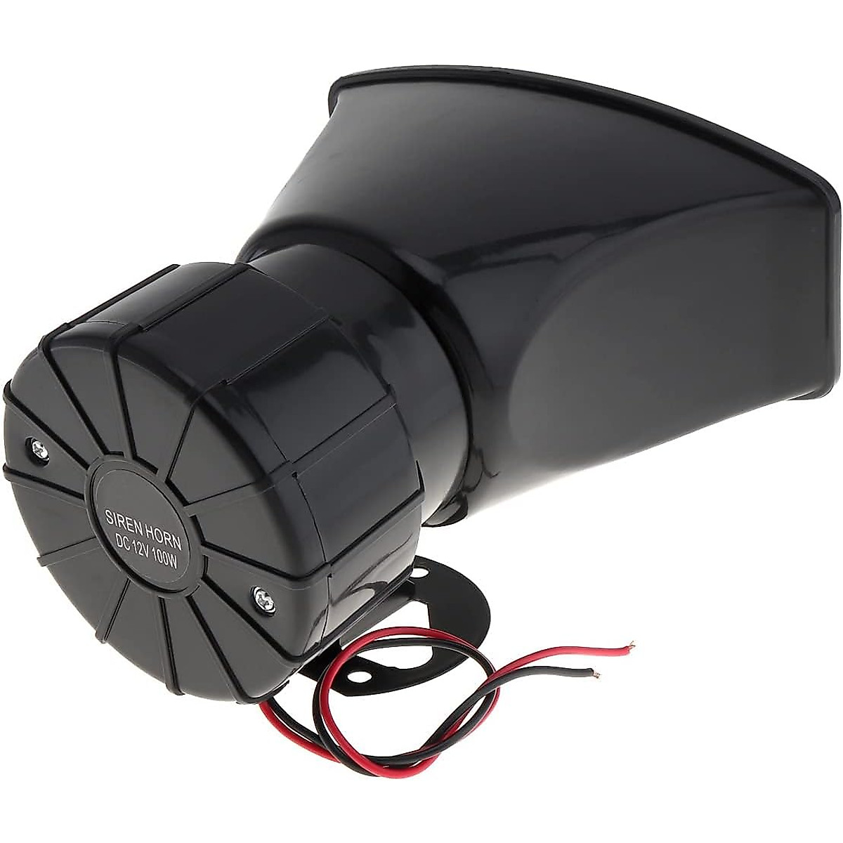DriSentri 7 Sounds Loud Car Warning Alarm Police Fire Siren Horn Speaker with Remote Controller 12V 100W, Siren for Car