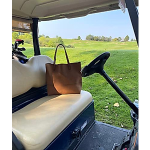 Oversized suede Taylor Tote in Camel