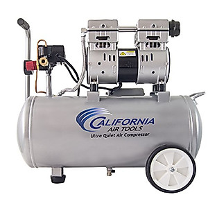 California Air Tools 8010 Steel Tank Air Compressor | Ultra Quiet, Oil-Free, 1.0 hp, 8 gal