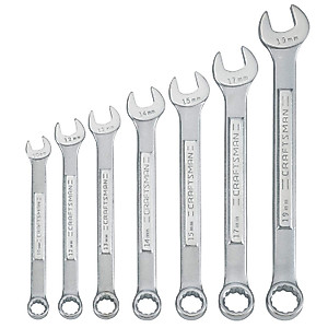 Craftsman Combination Wrench Set, Metric, 7-Piece (CMMT87015)