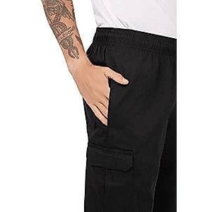 Chef Works Men's Cargo Chef Pants, Black, Medium