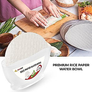 ASIADELI Premium Rice Paper Water Bowl - Water Bowl for soaking Rice Paper (bowl 23cm) (Bowl 10.7 inches)