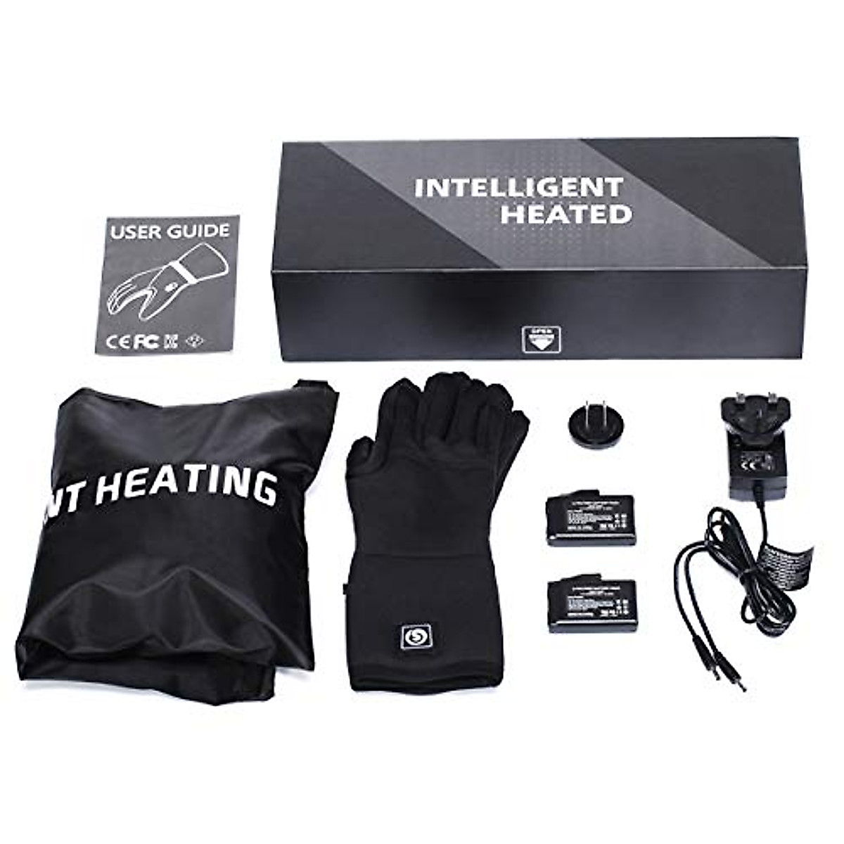 DAY WOLF Heated Glove Liners Electric Gloves for Men Women Rechargeable Battery Hand Warmer for Winter Sports Snow Biking Riding Skiing Cycling Hunting Snowboarding