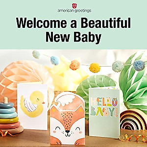 American Greetings New Baby Boy Card (Bear with Balloon)