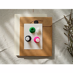 3 Dinky Dip Ink Bottles with Empty Ink jar Holder - Calligraphy Ink Wells with lids for Oblique Calligraphy Pen, Fountain Pen, Glass dip Pen, and dip Pen Holder