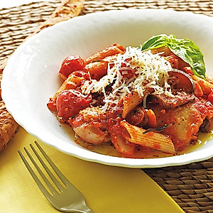 NARUMI(ナルミ) Silky White, 23cm, pasta plate set of 2