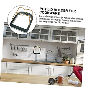 CALLARON Pot Lid Holder Wall Mount Pot Lid Organizer Rack Cabinet Door Mounted Pan Cover Hangers Rest for Storage Cutting Boards Bakeware Pots Pans Serving Trays